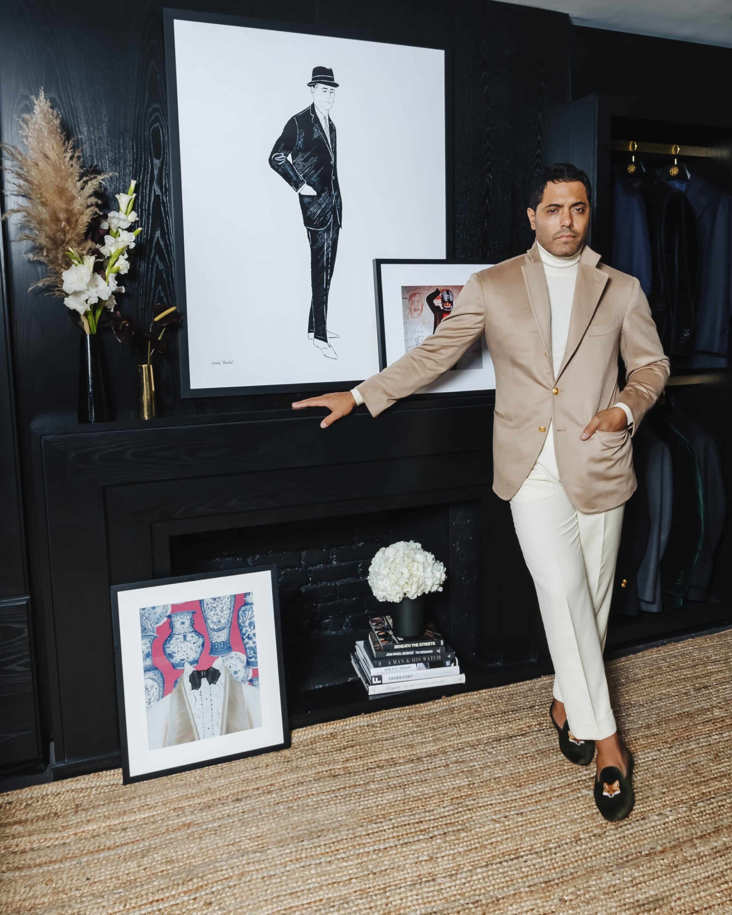 Camel Doeskin Cashmere Blazer - ANGEL RAMOS | New York